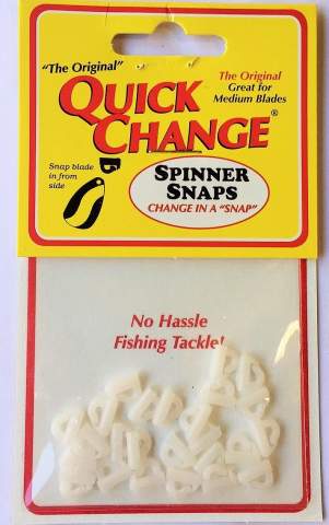 Quick Change Original Medium Clevis Spinner Snap, White - 25 Pack ...